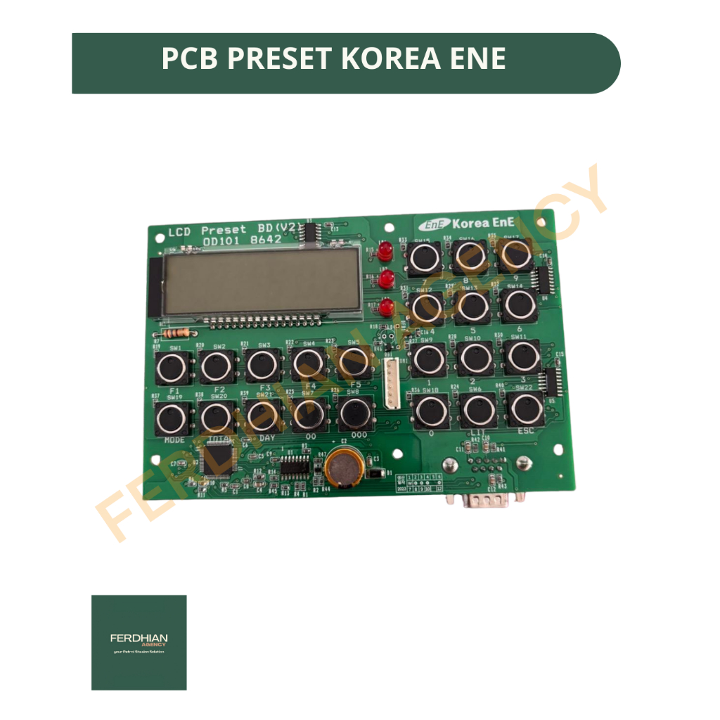 Jual LCD Keypad Fuel Dispenser Korea EnE Preset PCB V.6 - Dispenser ...