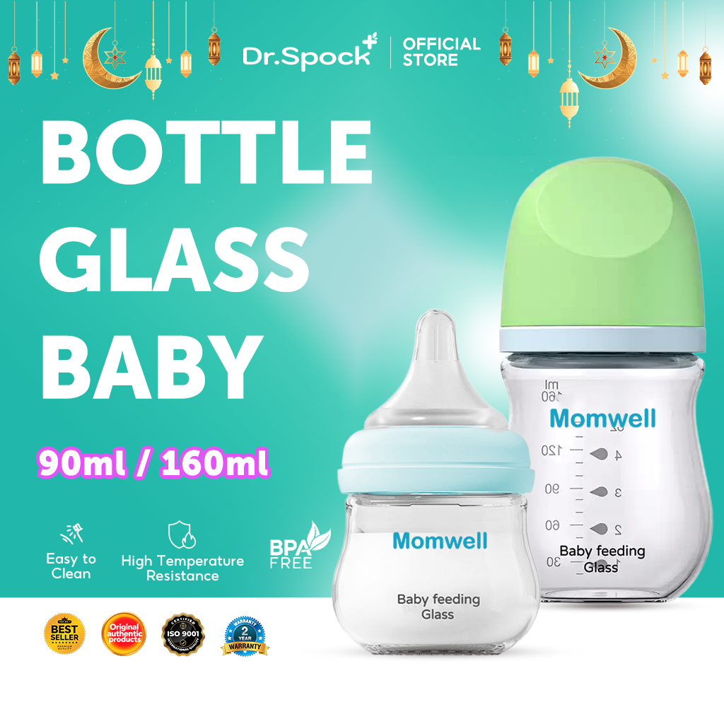 Jual Dr.Spock Botol Bayi Newborn BPA Free / Dot Bayi Botol Susu Kaca ...