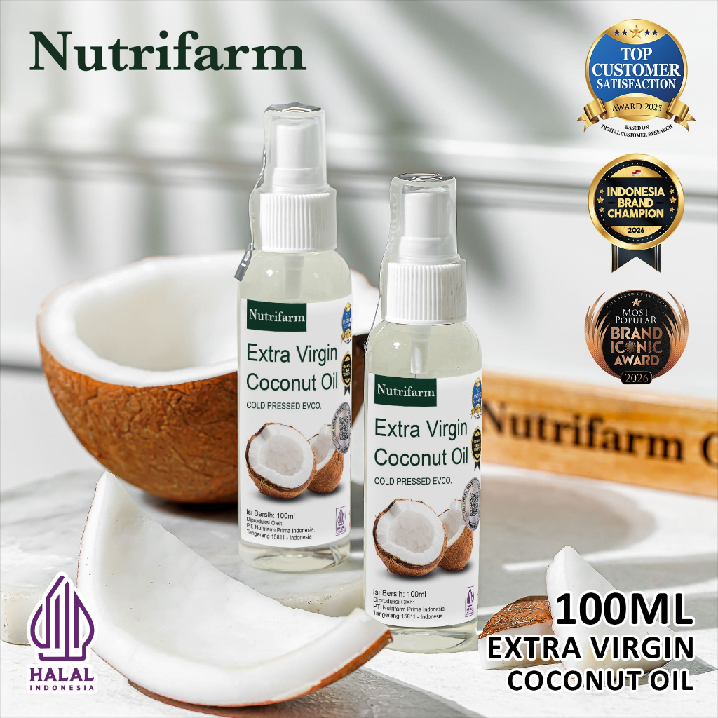 Jual Nutrifarm Virgin Coconut Oil 100 ml | Shopee Indonesia