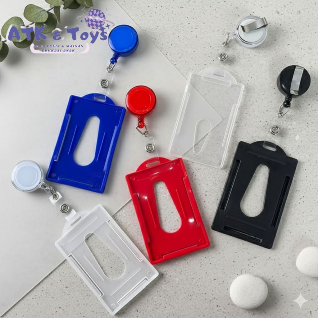 Jual ID Card Saku / Name Tag ID Card Acrylic AJP / ID Card + Yoyo ...