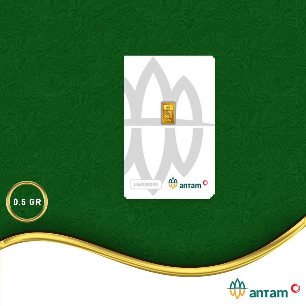 Jual Logam Mulia Emas Antam LM 0,5 gr Asli 2025-2026 (COD) Kirim segera ...