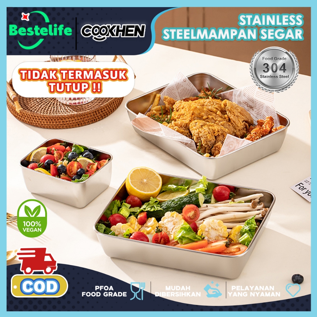 Jual --Produk cacat--Wadah Stainless Steel Food Container Stainless ...