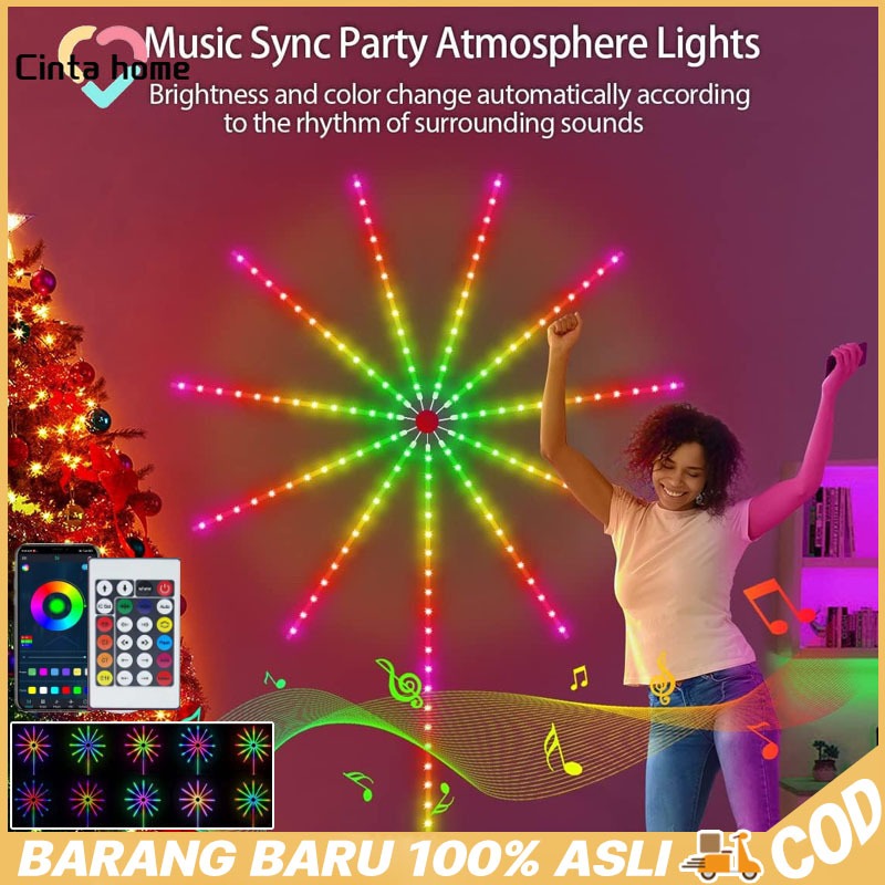 Jual Lampu Strip LED Kembang Api LED Strip Warna-warni Bentuk Kembang ...