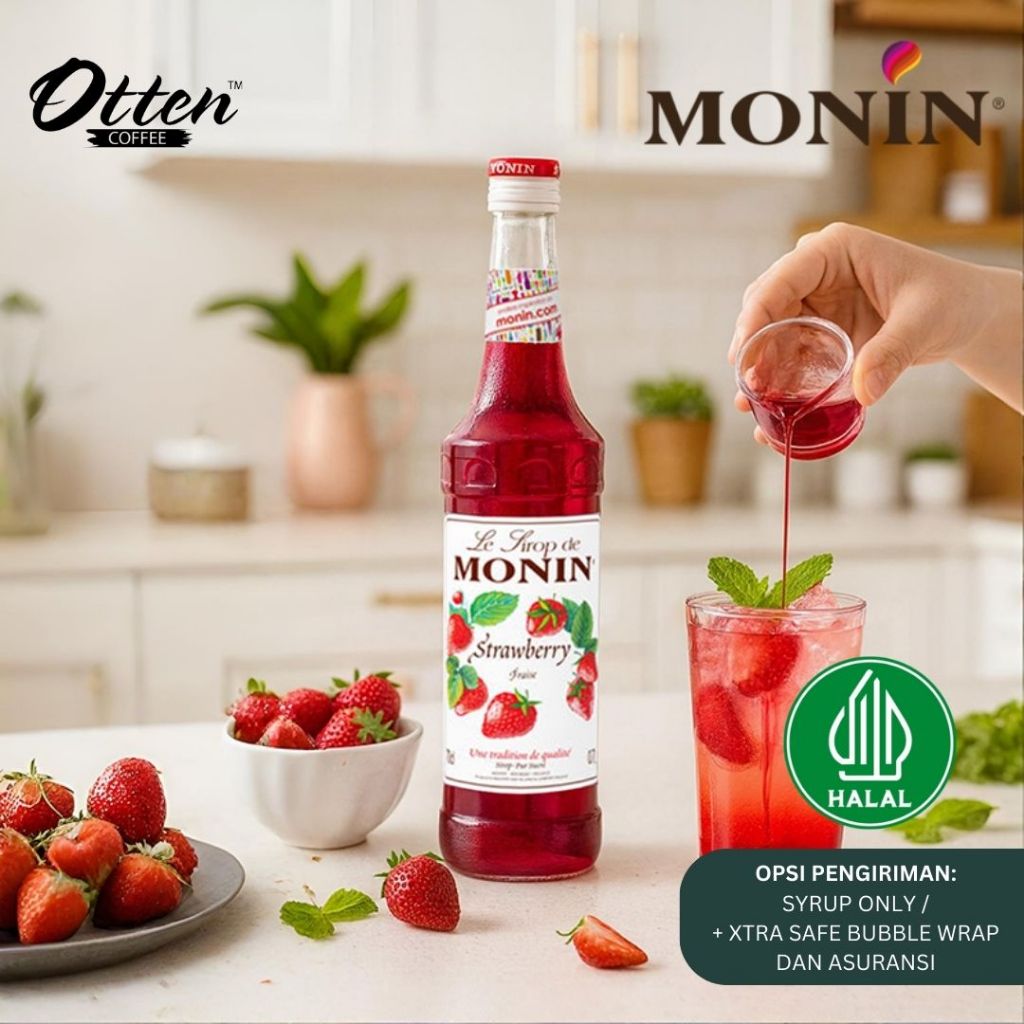 Jual Monin - Syrup Strawberry (700 ML) - Sirup Minuman Rasa Buah ...