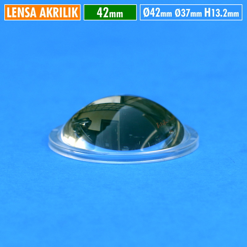 Jual Lensa Akrilik 42mm Cembung Datar H.13.2 Part Senter Led Zoom Swat ...