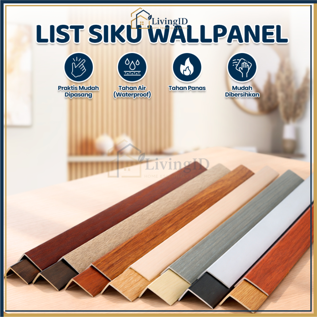 Jual LivingID List Sudut Siku L WPC Wallpanel 1 Meter / List Penutup ...