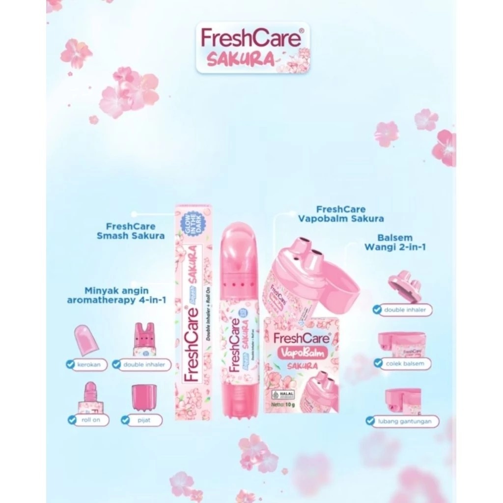 Jual SC FreshCare Sakura series 2in1 Vapobalm | Shopee Indonesia