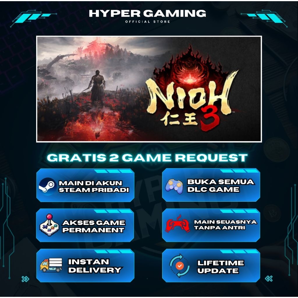 Jual [ FREE 2 GAME REQUEST ] - Nioh 3 - Game PC - Original Game Steam ...