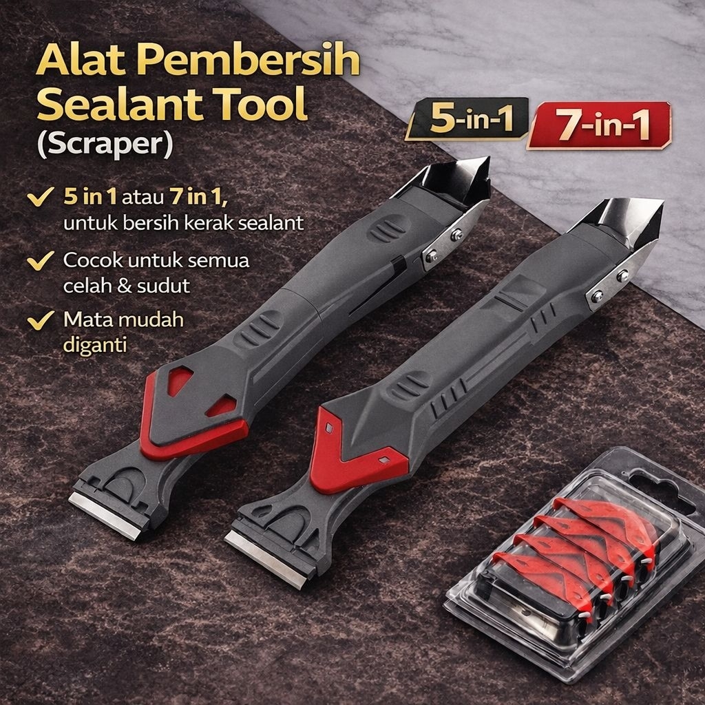 Jual [JQ] Scraper 5in1 Alat Pembersih Sealant Tool 7in1 Perapi Lem ...