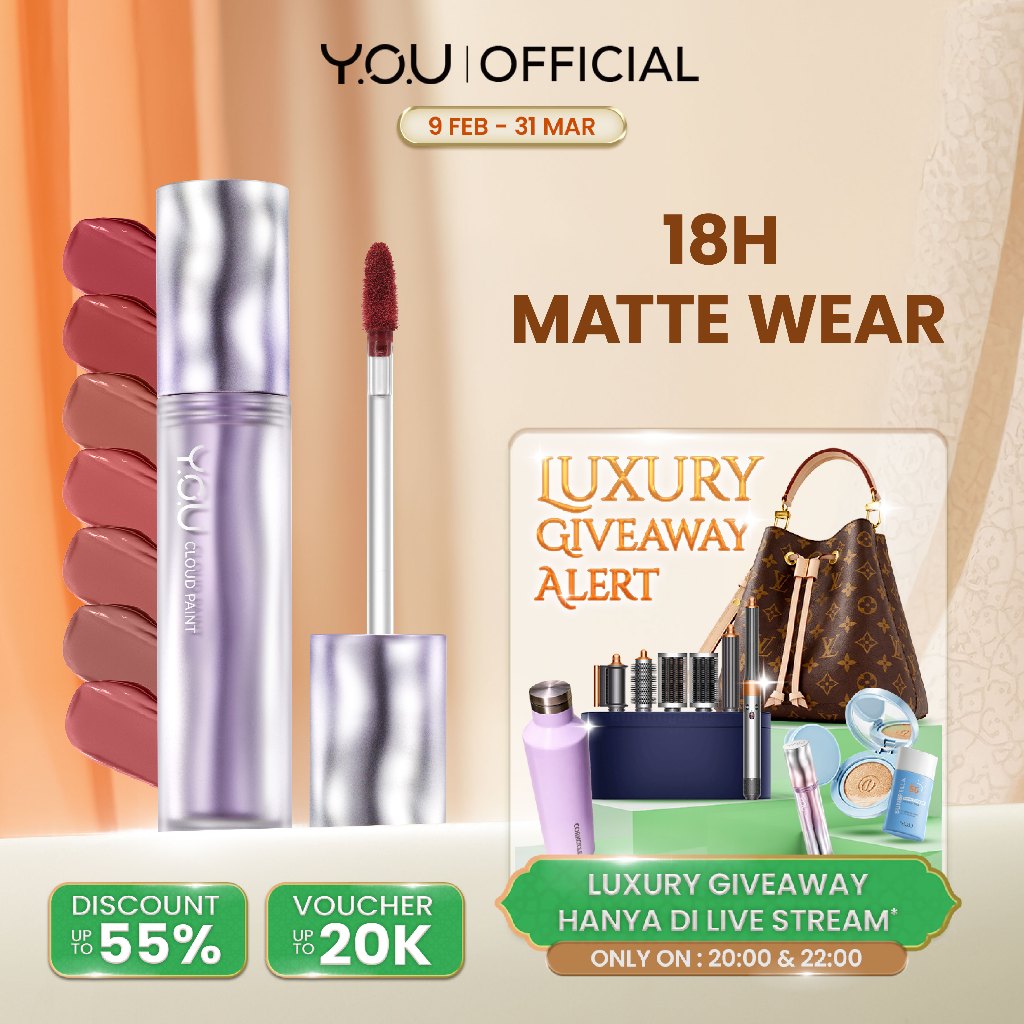 Jual YOU Cloud Paint Matte Lasting Lip Cream Lip Matte | Shopee Indonesia