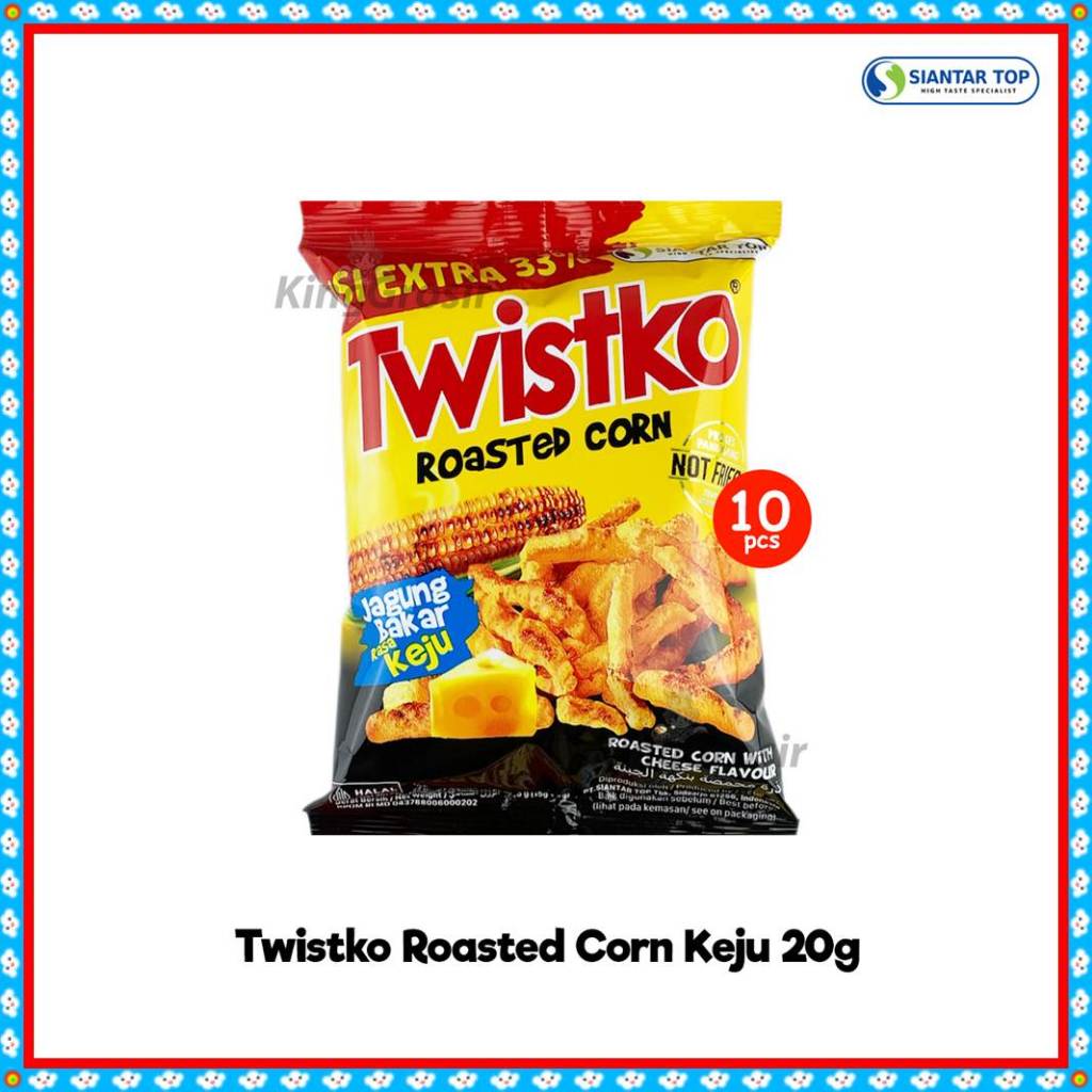 Jual Twistko Roasted Corn Renceng Isi 10 Sachet (23gr) / Snack Camilan ...