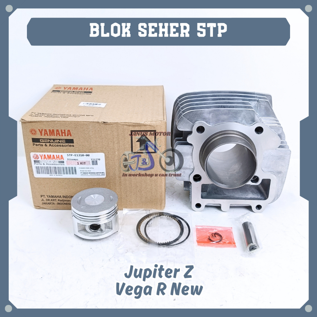 Jual Blok Seher Set Yamaha 5TP Block Piston Jupiter Z Vega R New ...