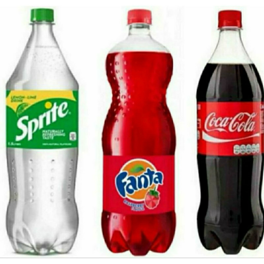 Jual Minuman Berkarbonasi Sprite, Fanta, Coca-Cola 1.5 Liter Rasa Lemon ...