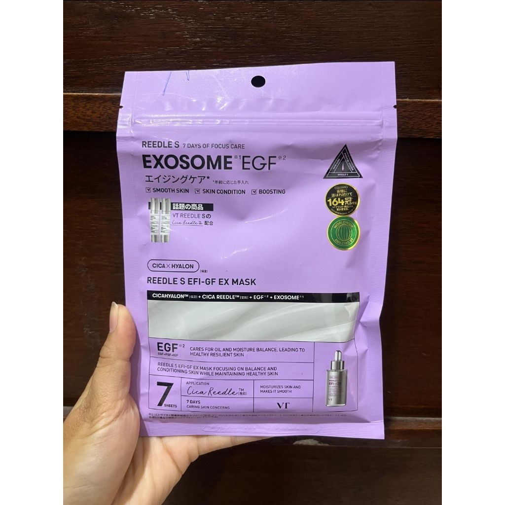 Jual VT Reedle Shot 7 days focus care Exosome EGF Collagen Mask ...