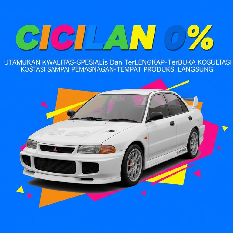 Jual Promo Body Kit Bodykit Mitsubisi Evo3 Bodikit Grade-A Lentur-Tebal ...