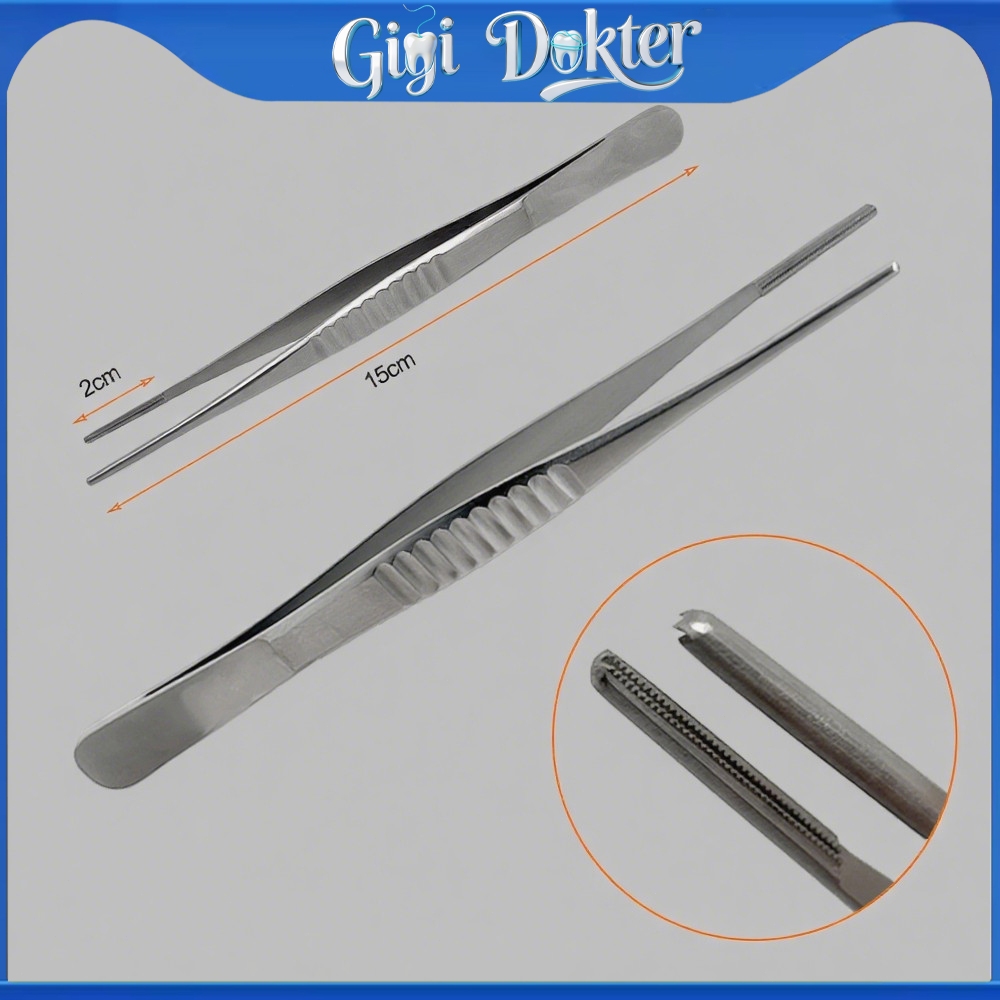 Jual Surgical Tweezers DeBakey Forceps Atraumatic Stainless Steel ...