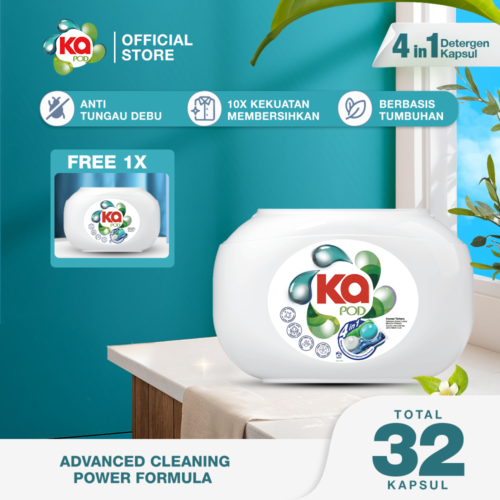 Jual Ka Pod 4in1 Detergen Kapsul - Advanced Cleaning Power Formula ...