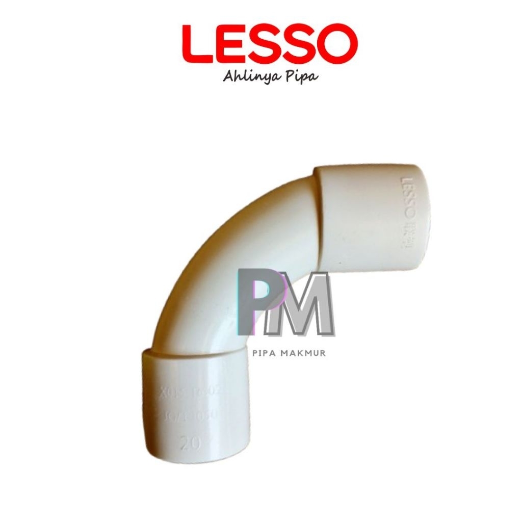 Jual Large Radian PVC ELBOW PVC conduit Big Bend dia 20mm | Shopee ...