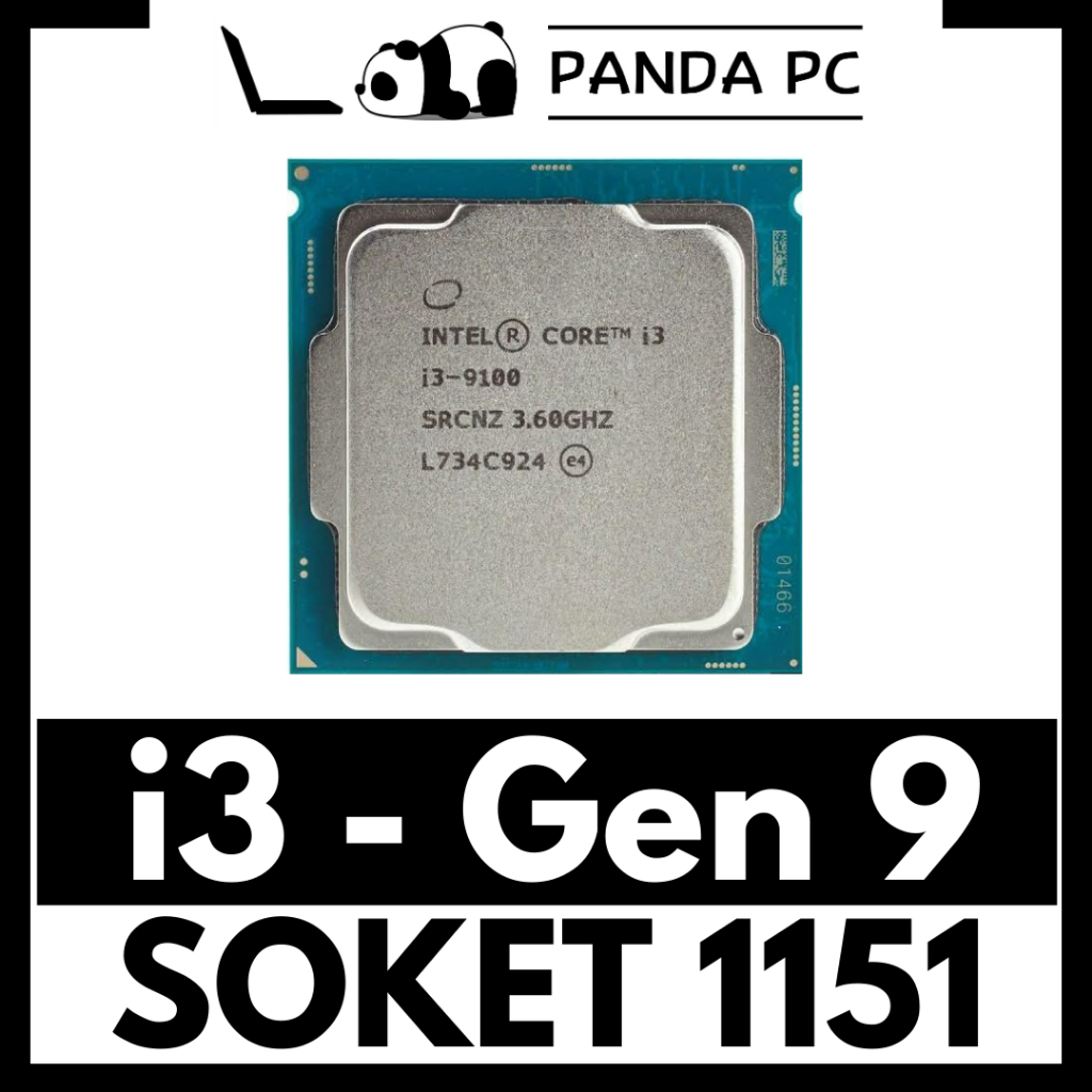 Jual Processor Core i3 Gen 9 - 9100 9100F 9100T Coffee Lake Mobo 9th ...