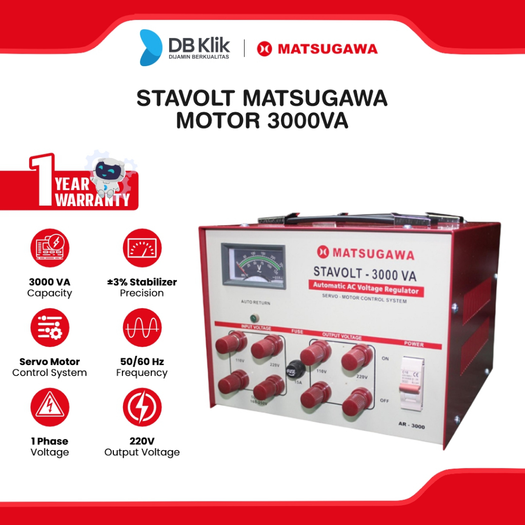Jual Stavolt Matsugawa Motor 3000VA | Shopee Indonesia