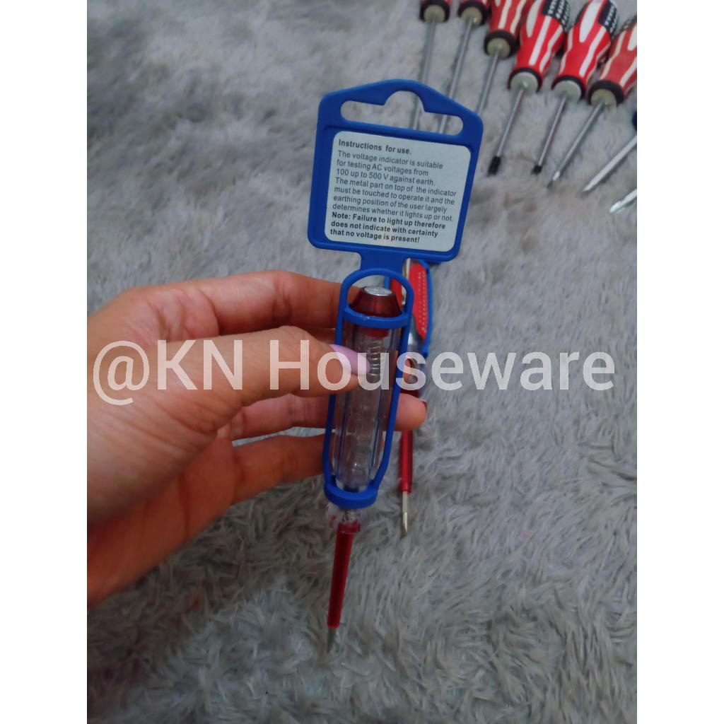 Jual Test Pen PHILIPS Type 17150A 100V-500V AC 3.0x52mm / Testpen ...