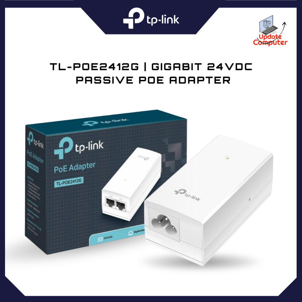 Jual TPLink TL-POE2412G Gigabit 24VDC Passive PoE Adapter TL-POE2412G ...