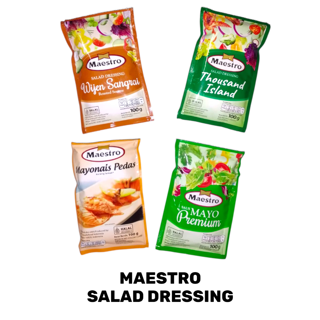 Jual MAESTRO salad dressing Mayonais Thousand Island Wijen Sangrai ...