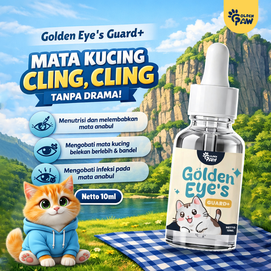 Jual Golden Eye's Guard+ Golden Paw Obat Tetes mata, Obat Mata kucing ...