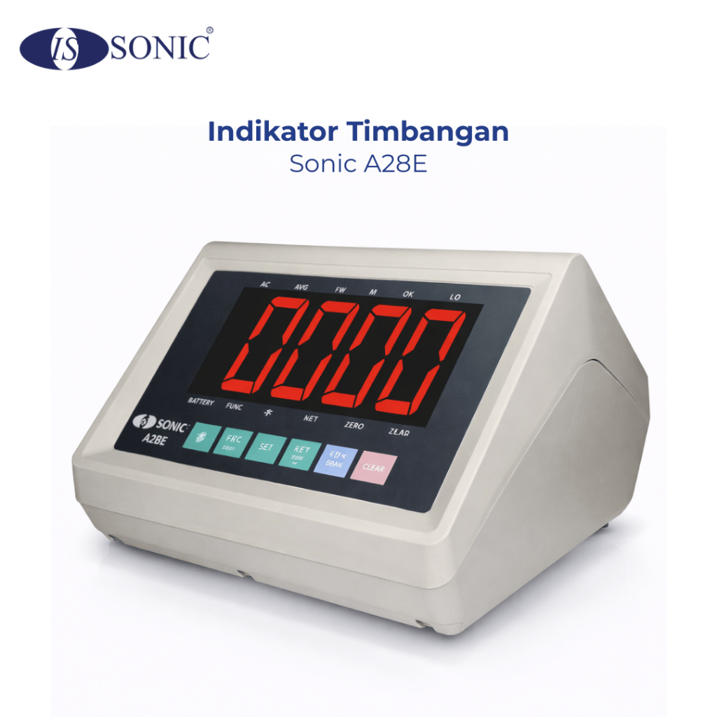 Jual SONIC A28E Digital Weighing Indicator Jembatan Timbang Double LED ...