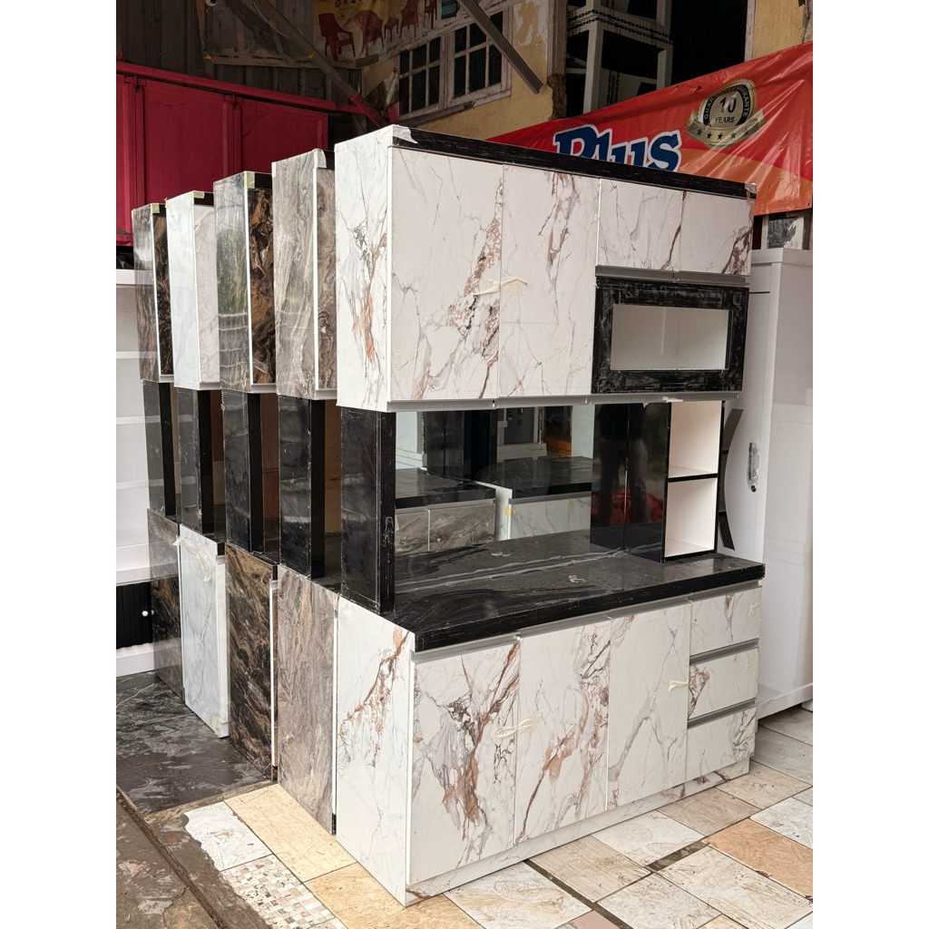 Jual RAK SAYUR 4 PINTU BAHAN HPL ukuran 153x46x215 dan Rak sayur 3 ...
