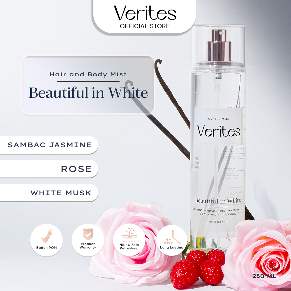 Jual VERITES - Gentle Mist - Beautiful in White - 250ml - Body Mist and ...
