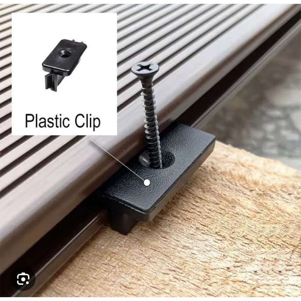 Jual Joint Plastic Clip Decking WPC Outdoor / Aksesoris Decking WPC ...