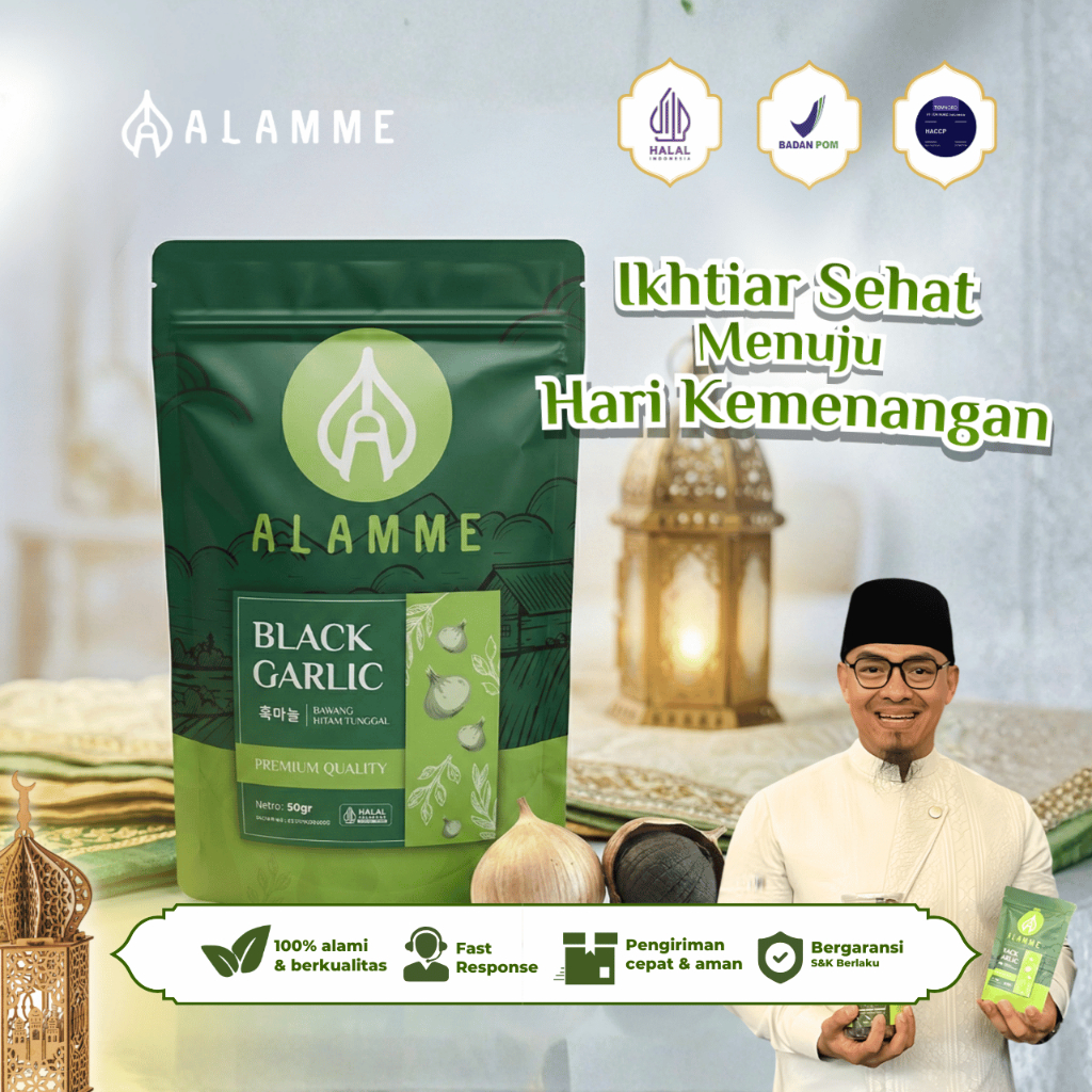 Jual Alamme Black Garlic Bawang Hitam Tunggal Premium Alamme 50 Gram ...