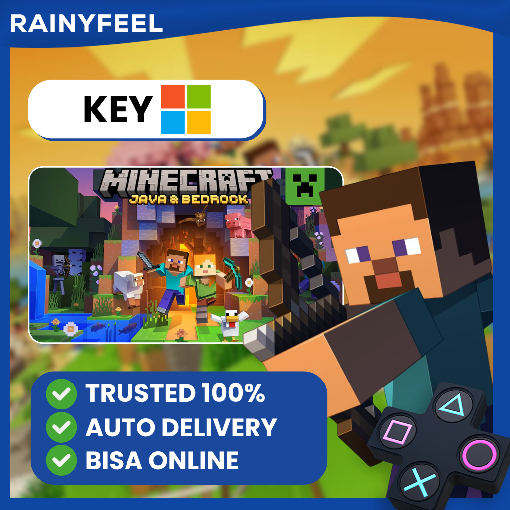 Jual Minecraft Java & Bedrock Original Microsoft Store Key / Redeem Key ...
