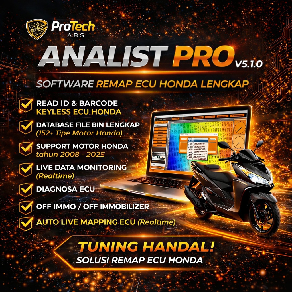 Jual Analist Pro V5.1.0 2026 Edition | Software Remap ECU Motor Honda ...