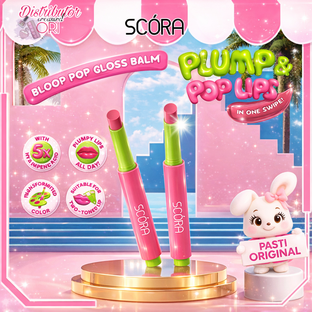Jual SCORA Bloop Pop Gloss Balm 2 gr Plump Lips / Maple Drizzle ...