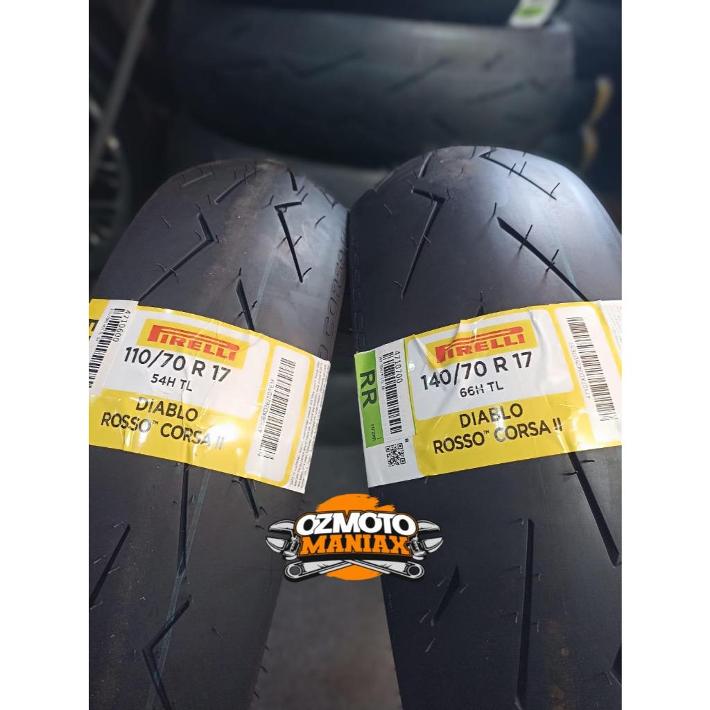 Jual Pirelli Diablo Rosso Corsa II Radial Size 110/70-17 & 140/70-17 ...