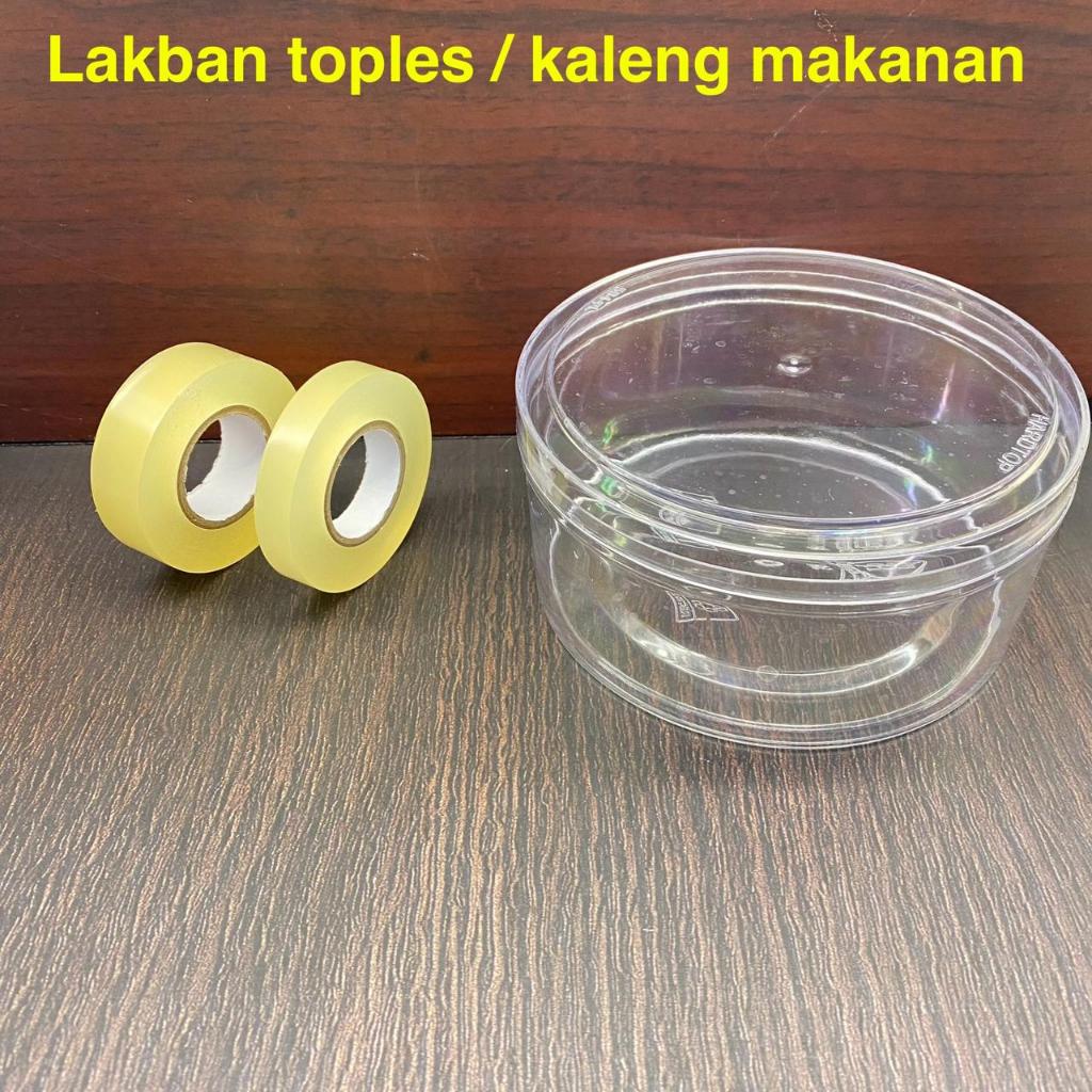 Jual 1BUAH LAKBAN TOPLES KUE KERING / TIN CAN SEALING TAPE / SELOTIP ...