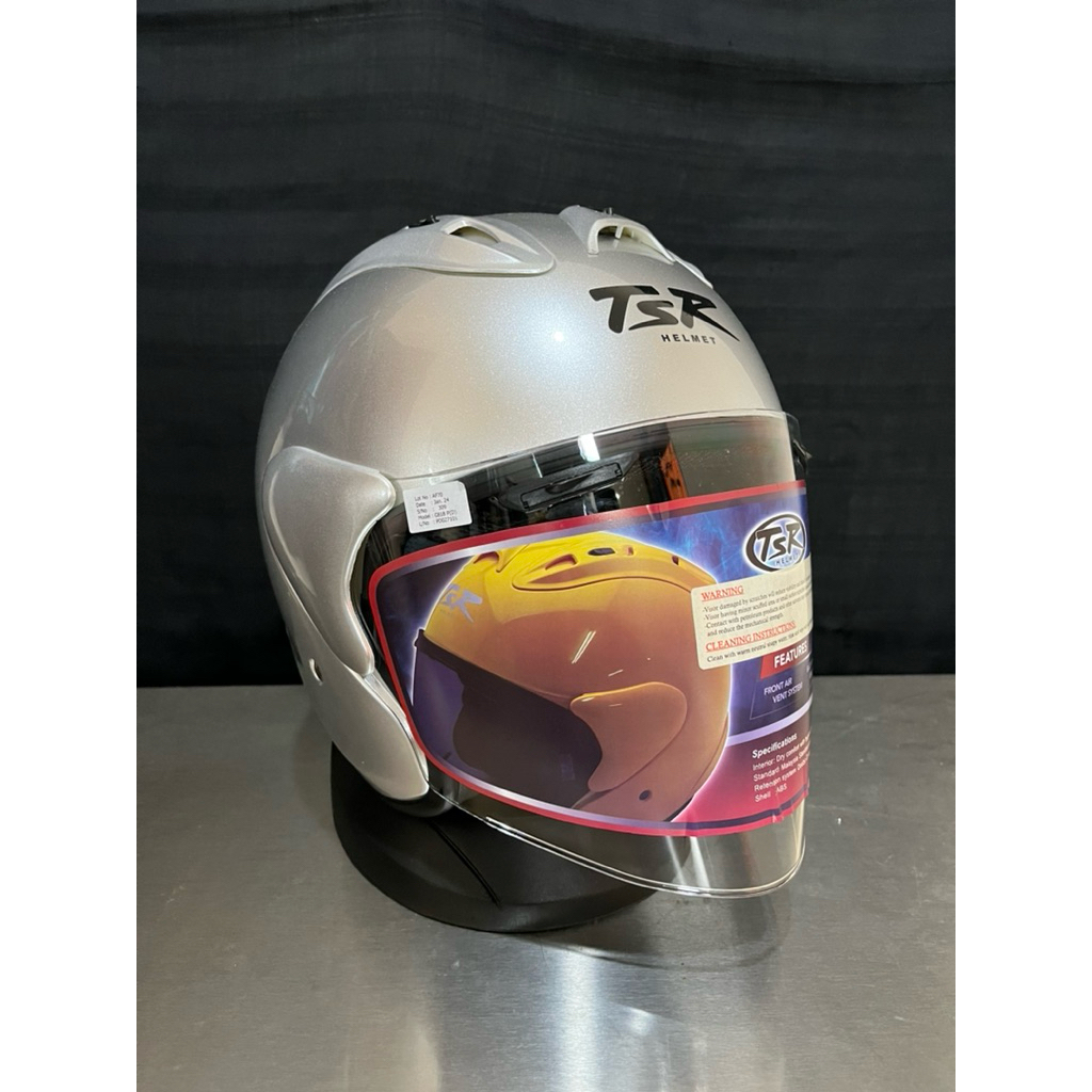 Jual ORIGINAL HELM TSR RAM 4 SILVER ALUMUNIA (Free Stiker Ar*i ...