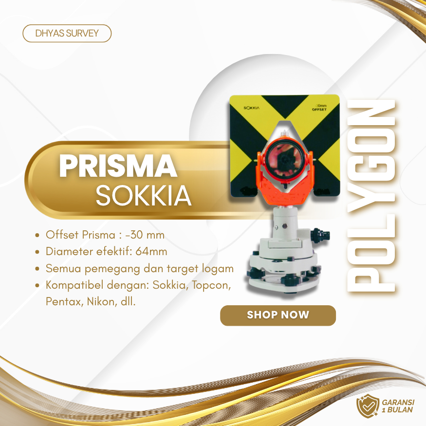 Jual Prisma Polygon Sokkia Prisma ADS Prisma Traverse untuk Total ...
