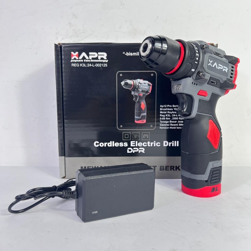 Jual APR RAJA BOR CORDLESS BRUSHLESS TYPE AP12 pro series 10mm keyless ...