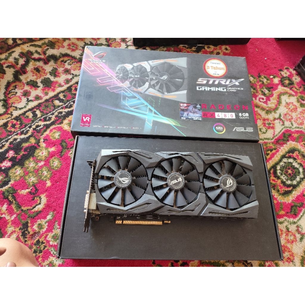 Jual Asus Rog Strix rx 480 8gb dd5 | Shopee Indonesia