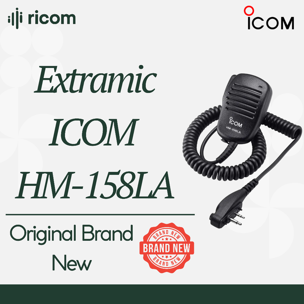 Jual Icom HM-158LA – Speaker Microphone Original Brand New HM158LA HM ...