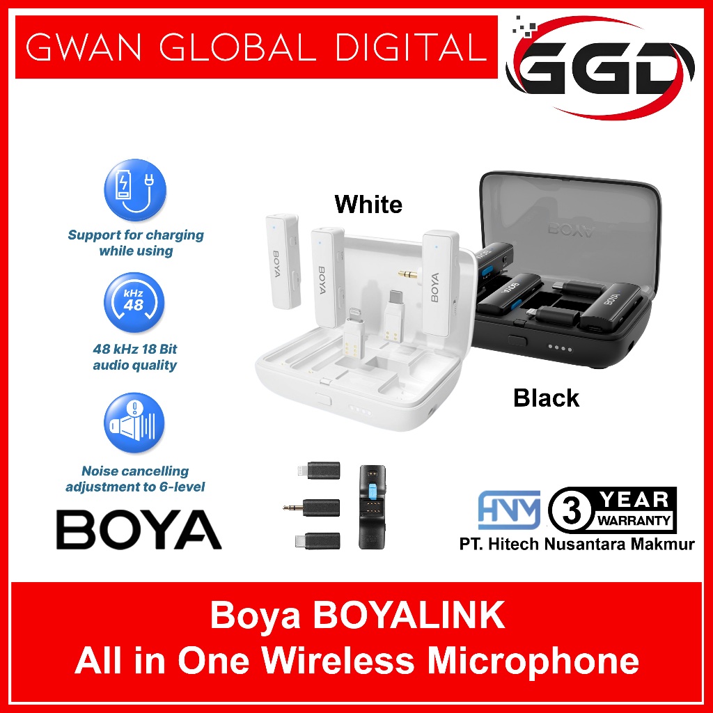 Jual Boya Link BOYALINK Wireless Microphone System with Charging Case ...