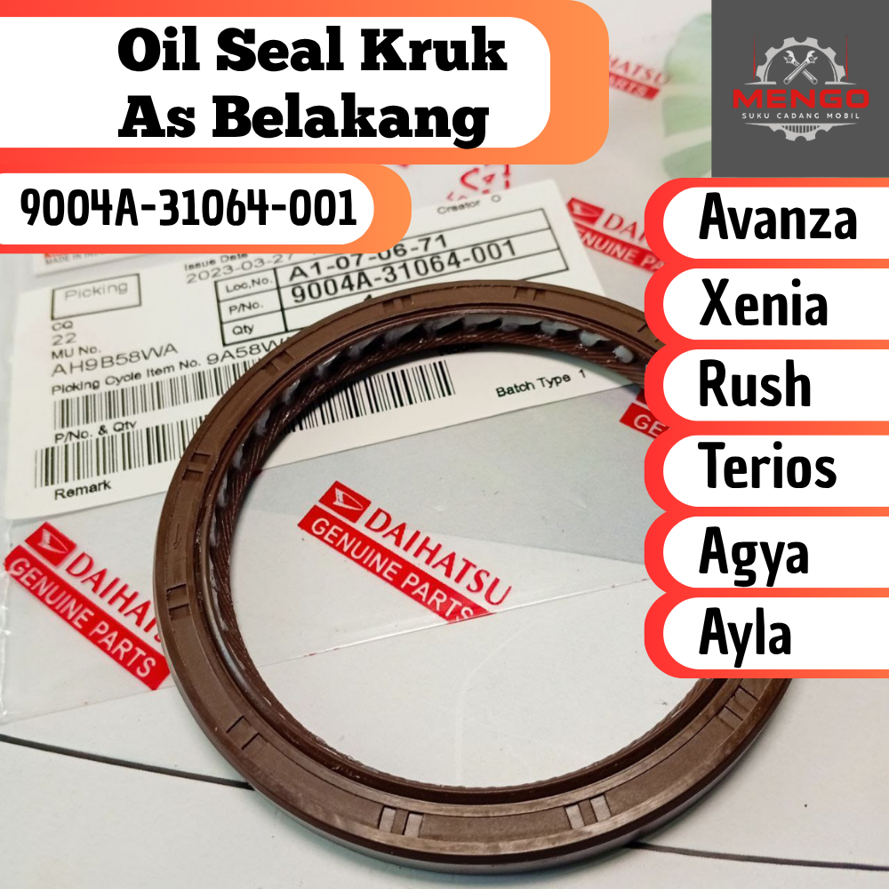 Jual Seal Oli Kruk As Belakang 9004A-31064-001 Genuine Parts Avanza ...