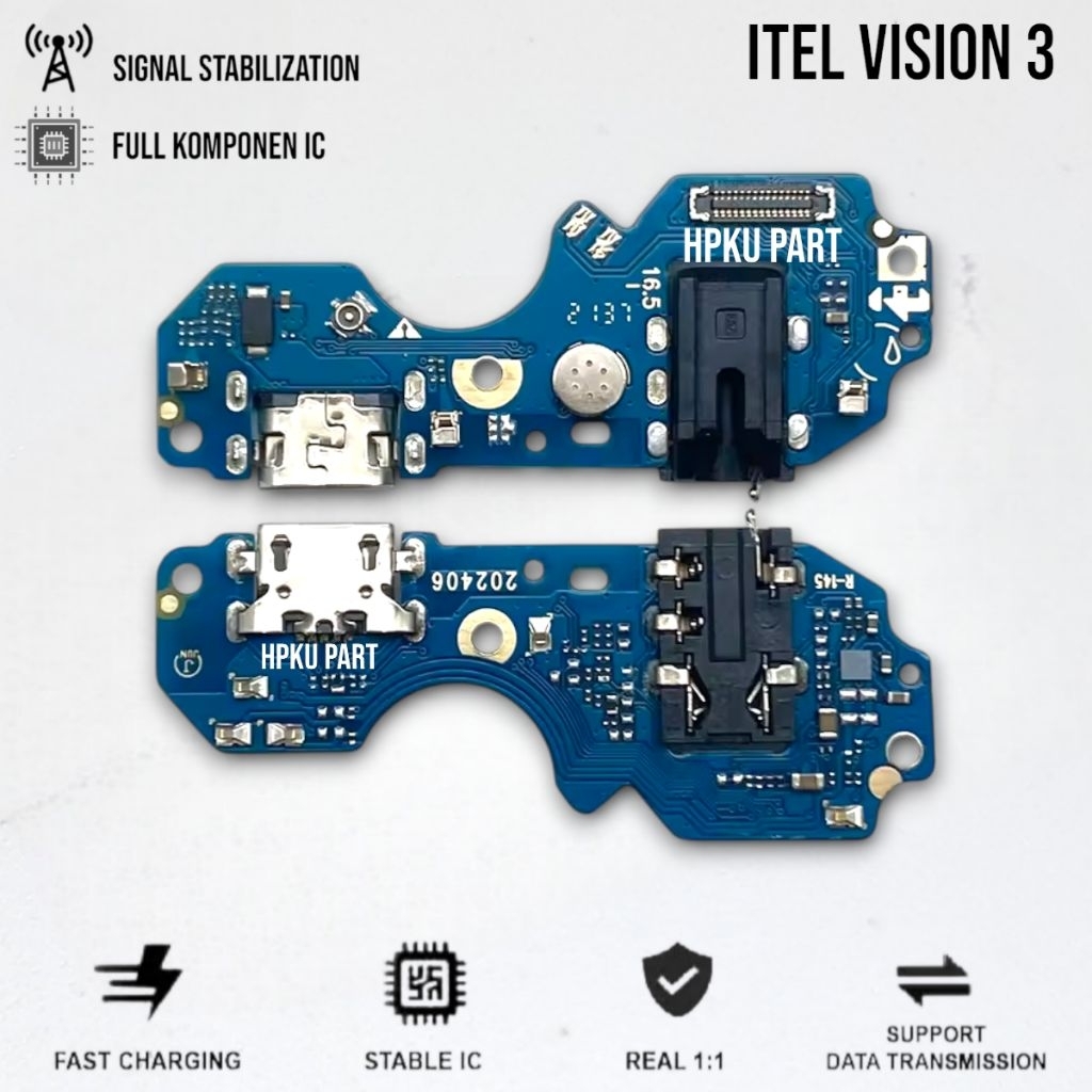 Jual Flexible Konektor Charger + Mic Itel Vision 3 Original Full ...
