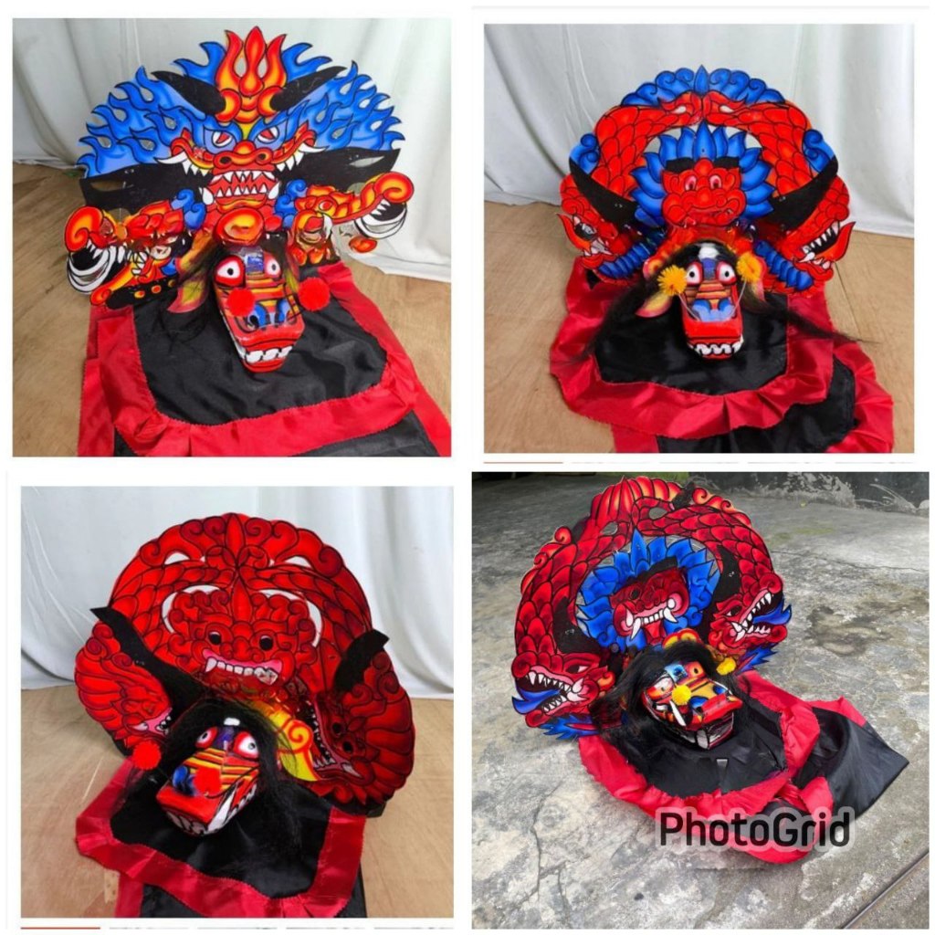 Jual Barongan Reog Anak Ukiran Naga Kayu Sengon Asli Ponorogo Kuda ...