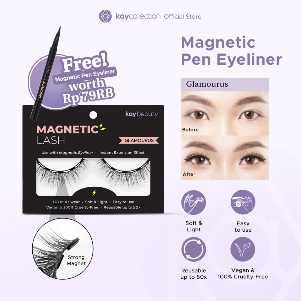 Jual KAY Eyelash Bulu Mata Palsu | Bulu Mata Magnet | Magnet Lash ...