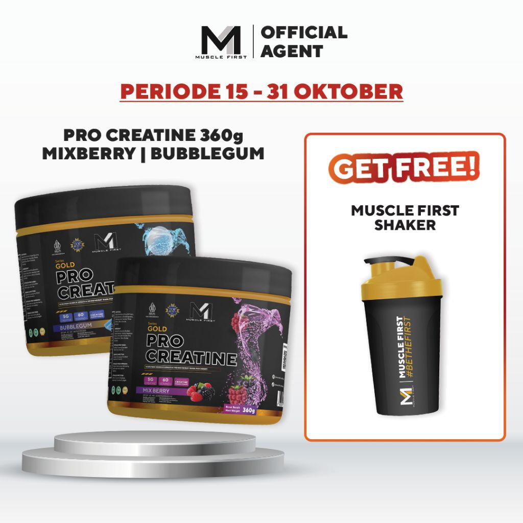 Jual Muscle First Gold Pro Creatine 360Gram 60serving Suplemen Creatin ...