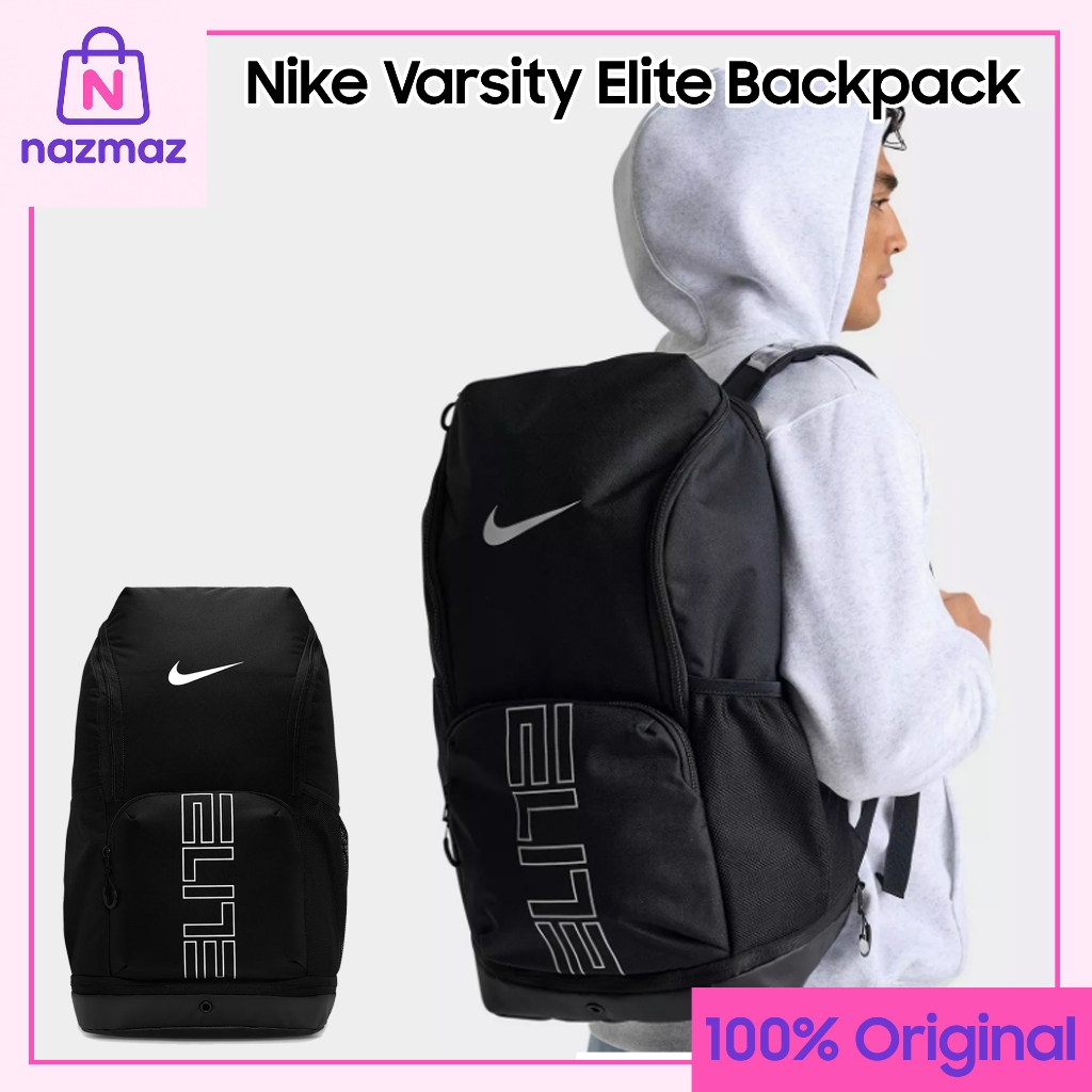 Jual Tas Nike Varsity Hoops Elite Backpack 100% Authentic BLACK | Tas ...